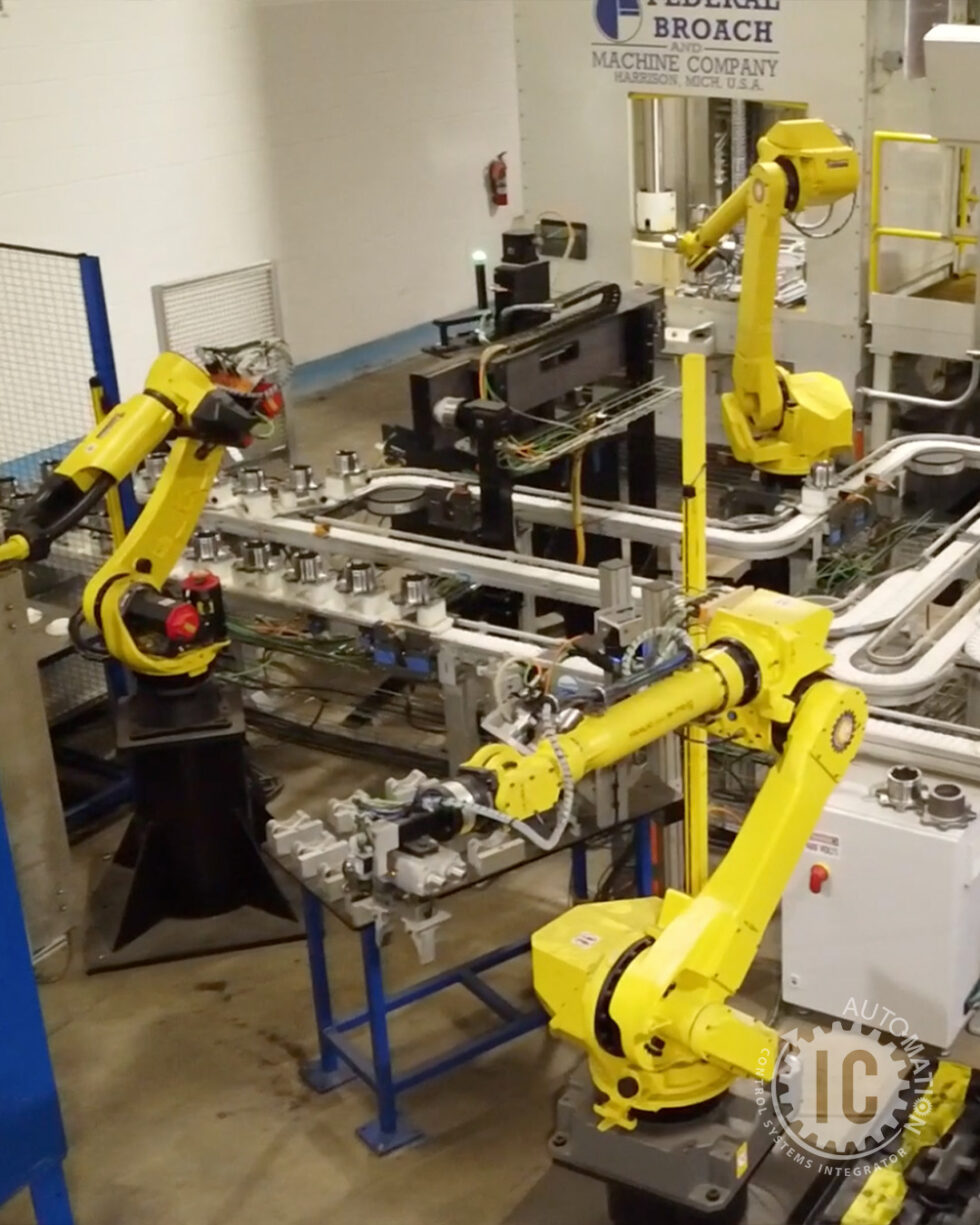Fully Automated Machining and Inspection Production Line - IC Automation